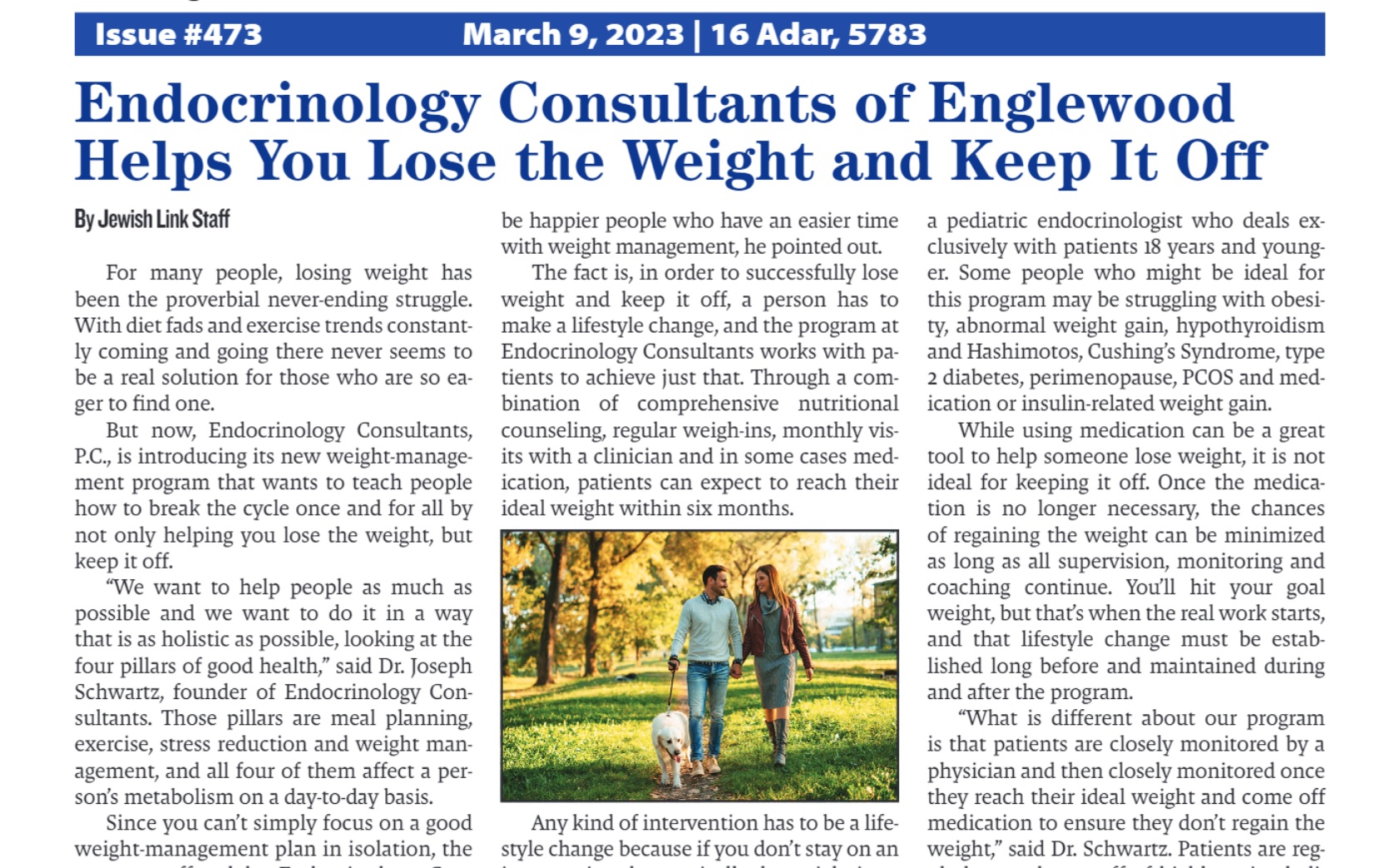 Weight Loss Article | Endocrinology Consultants | Englewood, NJ